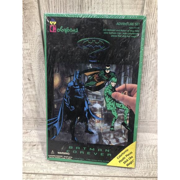 DC Comics | Other | Batman Forever Adventure Set Peel Stick Scenes Vtg ...
